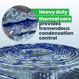 HVAC Duct Insulation Wrap | R8, 4' x 50' (200 Sq Ft) | EcoFoil